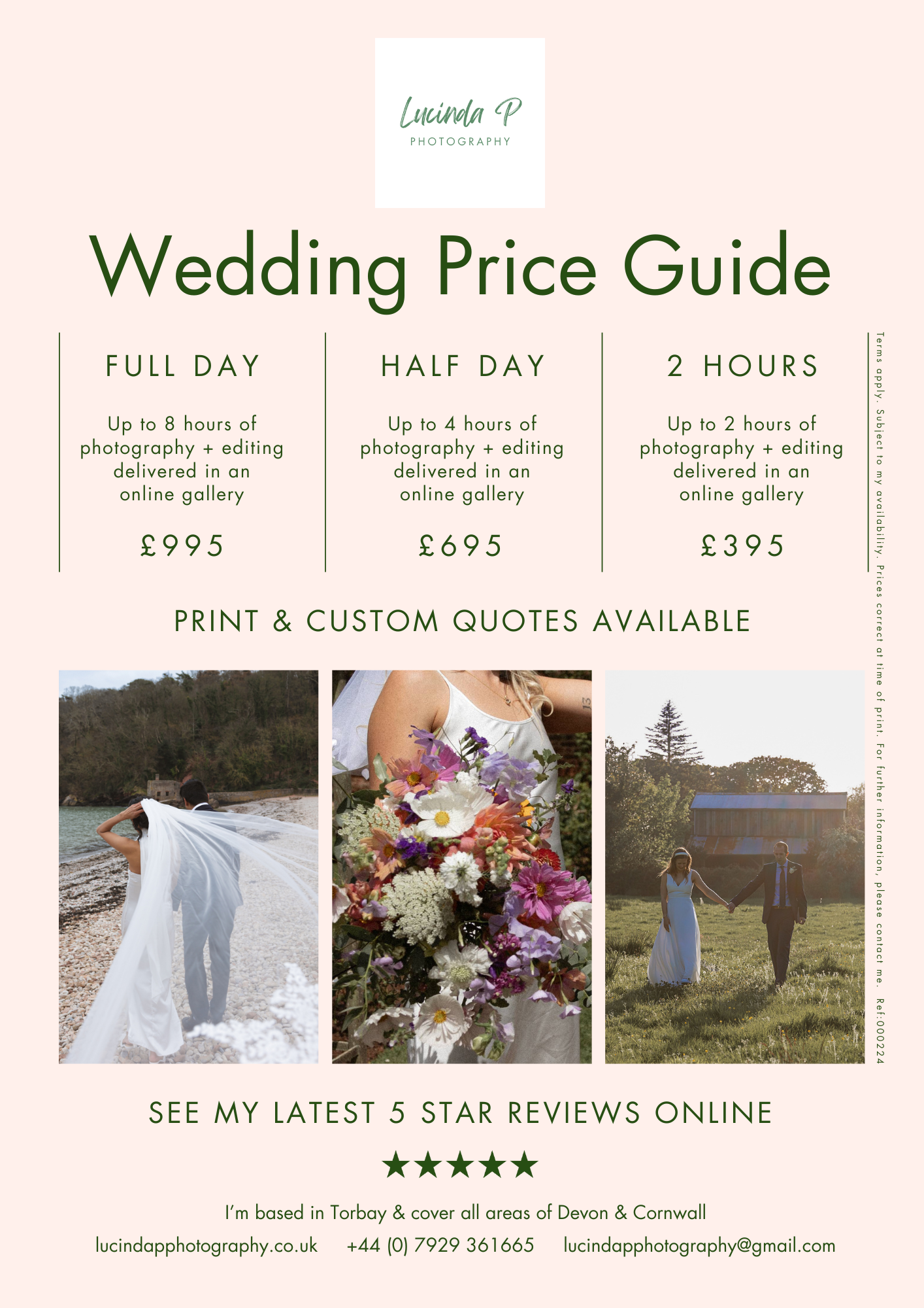 Pricing – Lucinda P Photography